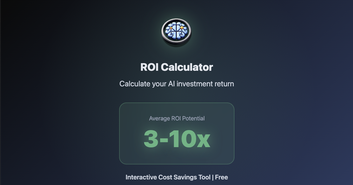 Free AI ROI Calculator | Calculate AI Automation Savings & Payback ...